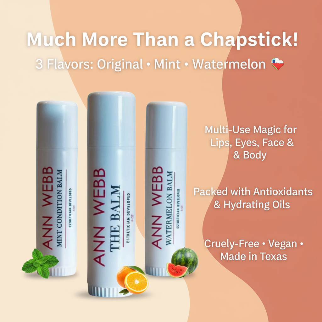 ANN WEBB THE BALM - Oversized Multi-Use Lip Balm | 3 Flavors – Ann Webb ...